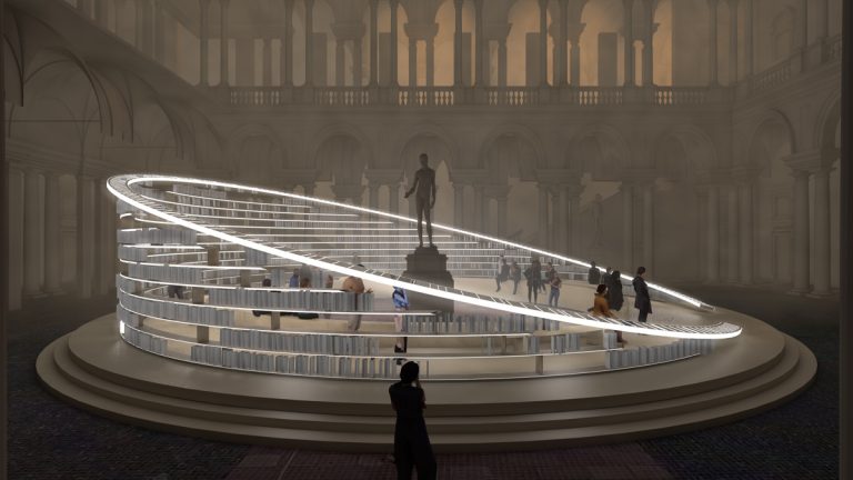 Al Fuorisalone 2025 ‘Library of Light’ di Es Devlin nel cuore di Brera