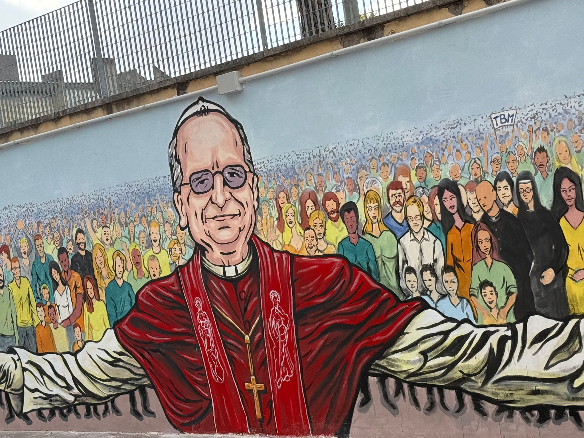 Breda Art Festival 2025: il murale di Maupal dedicato a Papa Leone XIV